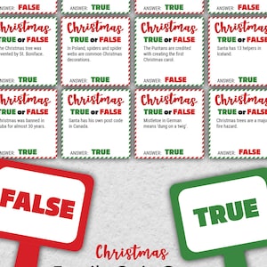 Christmas True or False Quiz, Christmas Facts True or False Game ...