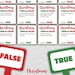 Christmas True or False Quiz, Christmas Facts True or False Game ...