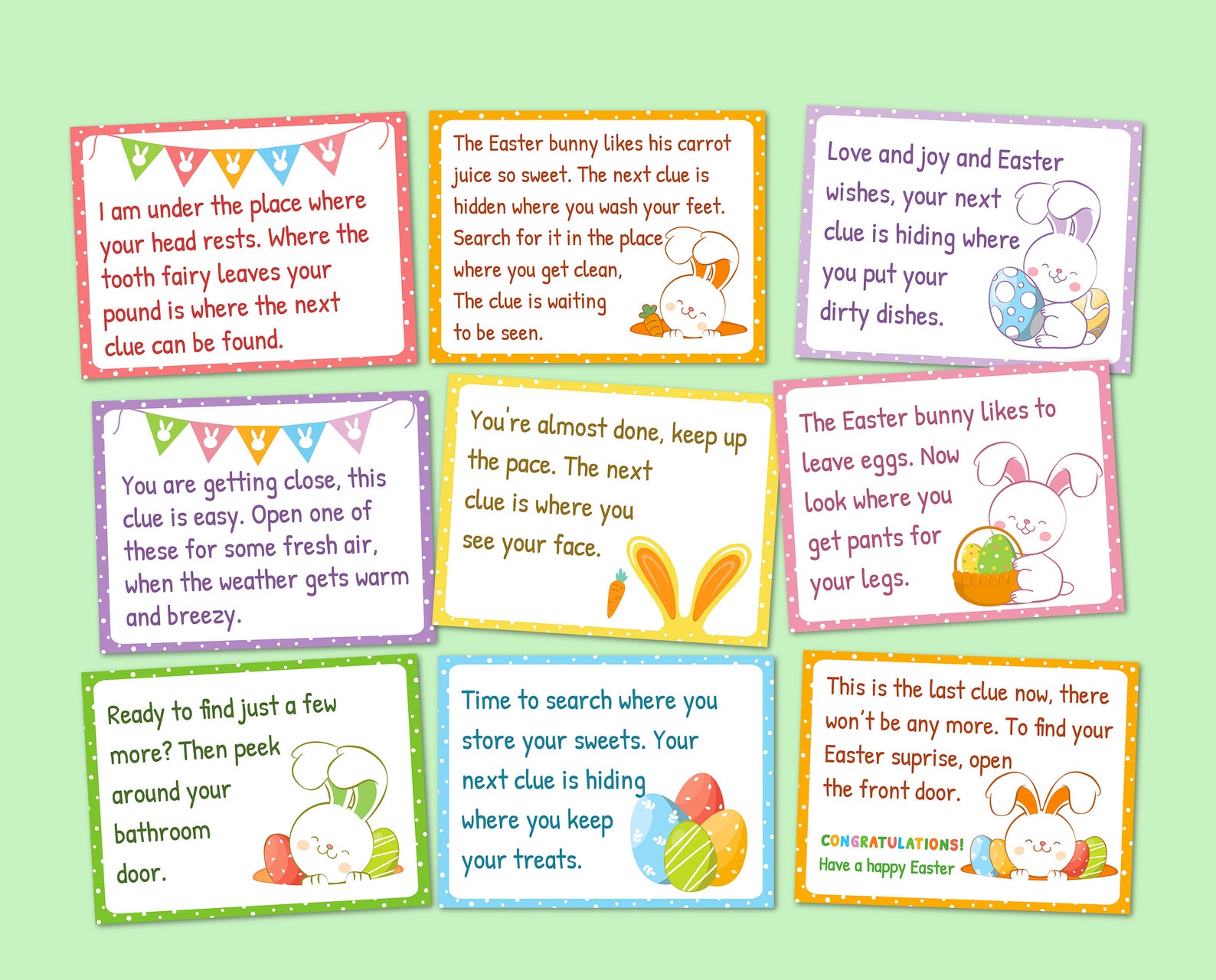 Easter Scavenger Hunt Indoor Scavenger Treasure Hunt for - Etsy