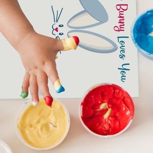 Some Bunny Loves You, DIY Easter Bunny Feet Print, Footprint Craft for ...