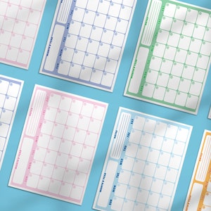 Blank Calendar, Printable Calendar, Desk Calendar 2025, Blank Template ...