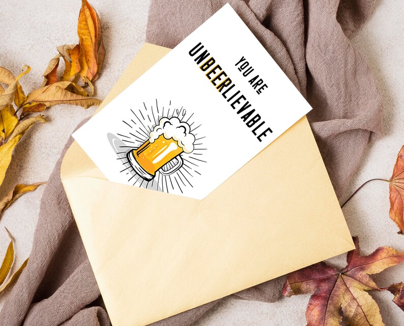 Beer Greetings Card Pun Birthday Card Anniversary Card - Etsy