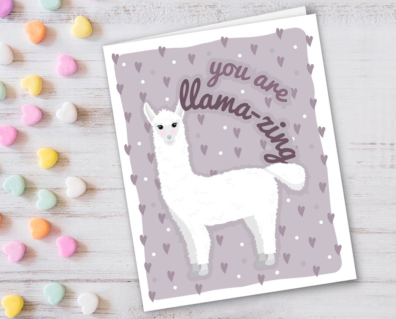 Llamazing Birthday Funny Llama Card Punny Llama Card - Etsy