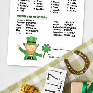 Leprechaun Name Game I St Patricks Day Games | St Patricks Day Game for ...