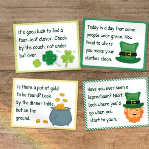 Kids St Patricks Day Scavenger Hunt Leprechaun Trap Clue - Etsy