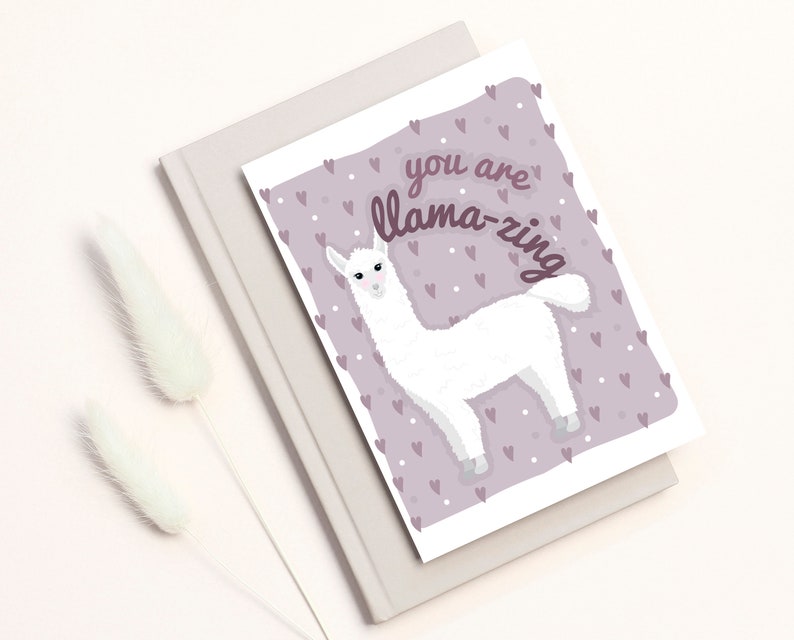 Llamazing Birthday Funny Llama Card Punny Llama Card - Etsy