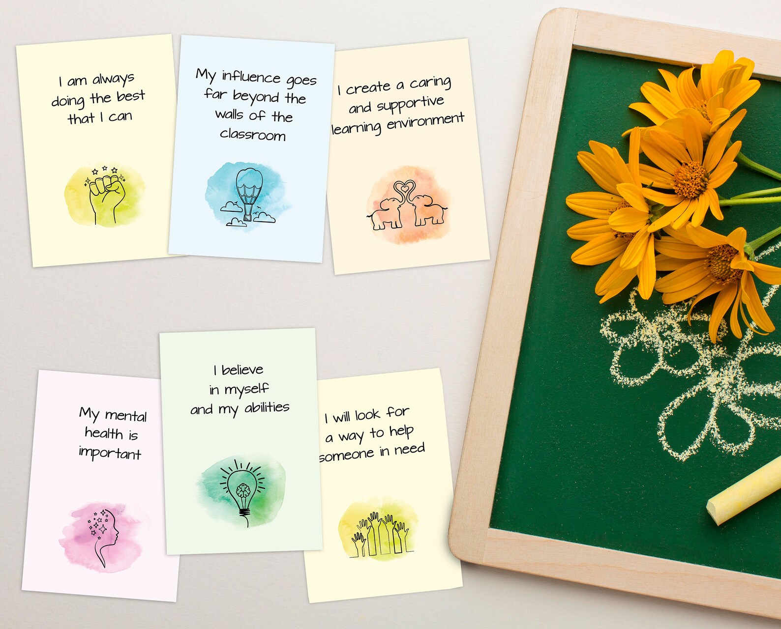 Teacher Affirmation Cards Teacher Appreciation Gift Teacher - Etsy