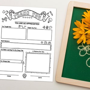 Teacher Survey, Teacher Appreciation Week, All About My Teacher Fill in ...