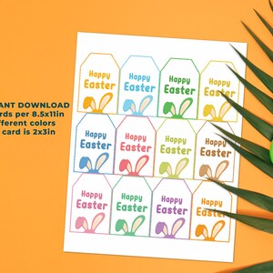 Easter Gift Tags, Easter Basket Gift Tag, Easter Cookie Tag, Easter ...