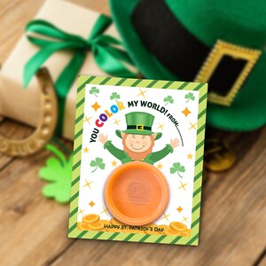 St. Patrick's Day Play Doh Cards Printable, Printable Class St Patricks ...