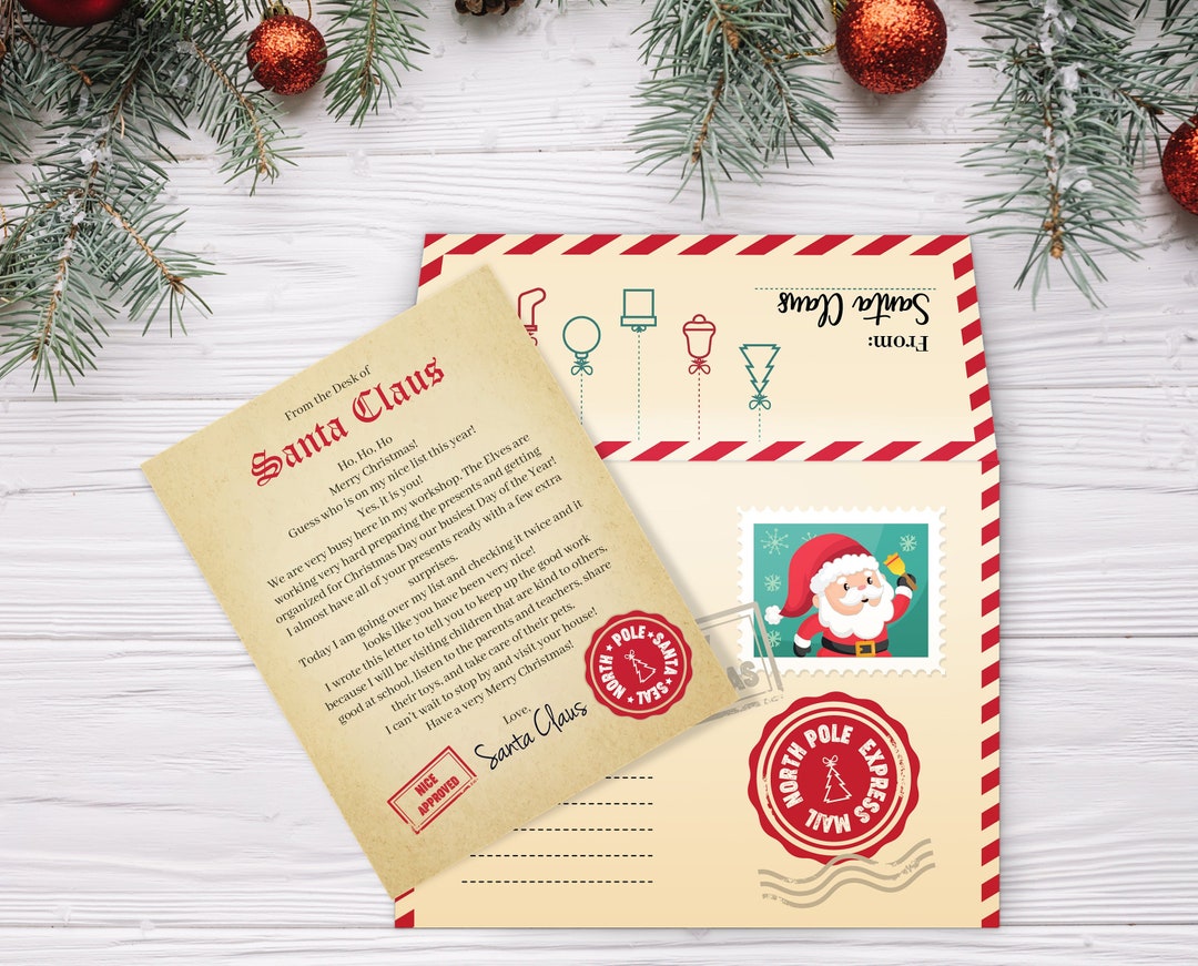 Santa Clause Letter, Letter From Santa Printable , Letter From Santa ...