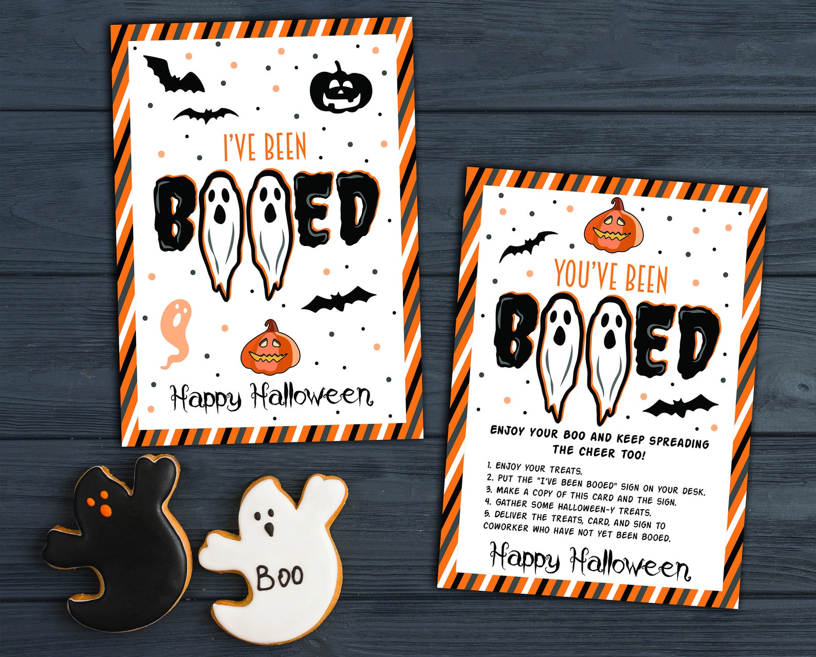 You've Been Booed Coworker Printable Halloween Booed Game - Etsy