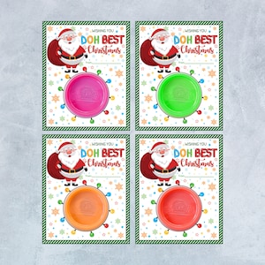 Printable Christmas Playdoh Gift Cards, Play-doh Christmas, Non-candy ...