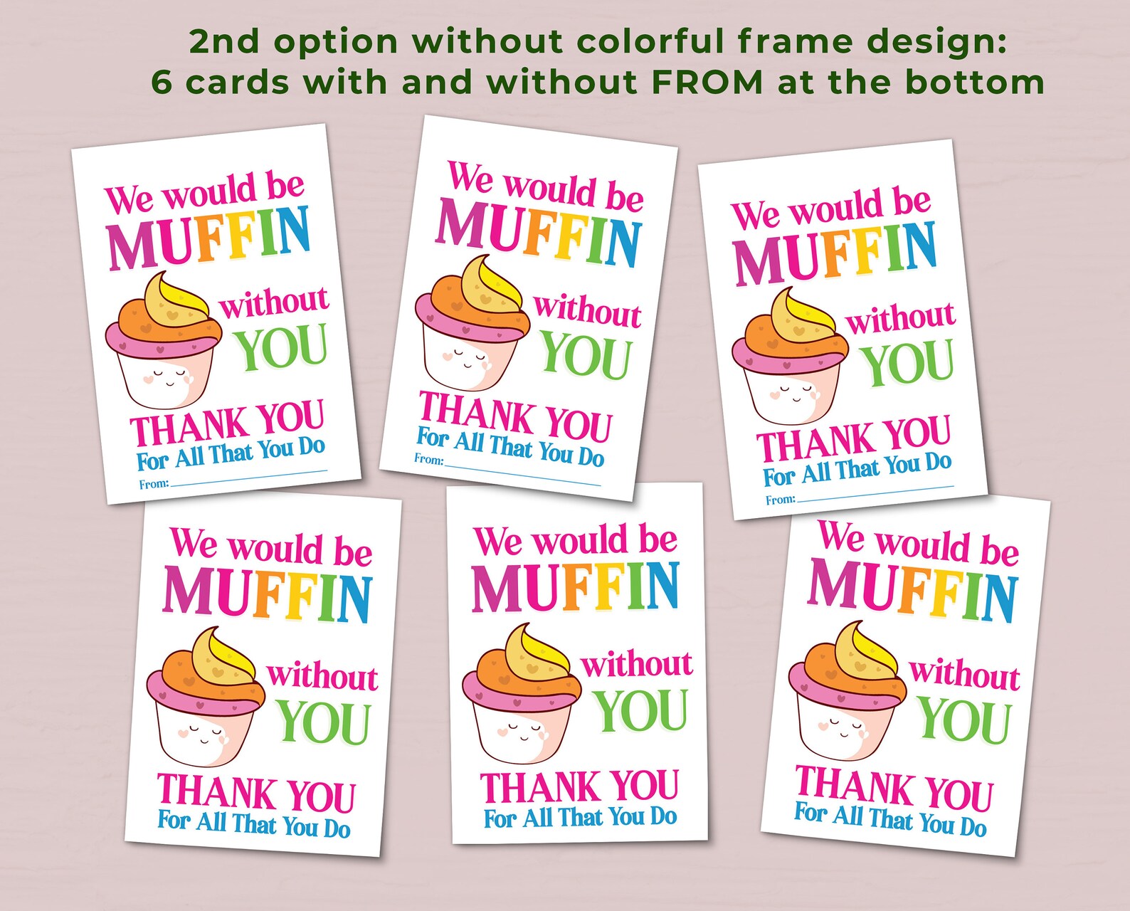 Muffin Without You Tags, Teacher Appreciation Week, Nurse Appreciation ...