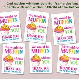 Muffin Without You Tags, Teacher Appreciation Week, Nurse Appreciation ...