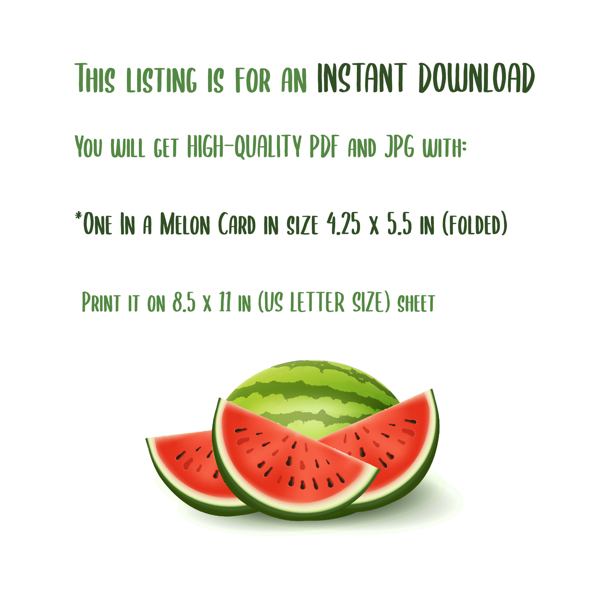 One in a Melon Card Dad Appreciation Gift Fathers Day Pun - Etsy