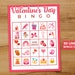 Valentine's Day Bingo Game for Kids and Adults Printable Valentine ...