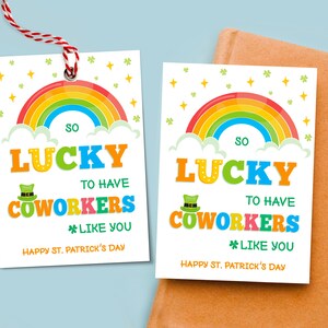 St. Patrick's Day Coworker Gift Tag, Team Appreciation, Staff ...