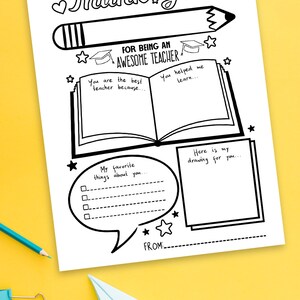 Teacher Appreciation Week Printable, All About My Teacher, Teacher ...