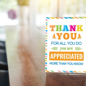 You Are Appreciated Food Table Sign, Teacher Appreciation Week, Nurse ...