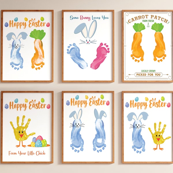 Baby Handprint Art - Etsy