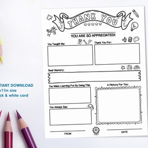 Teacher Survey, Teacher Appreciation Week, All About My Teacher Fill in ...