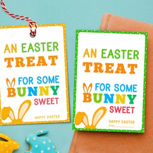 Bunny Printable Tags, Easter Basket Gift Tag, Classroom Activity ...
