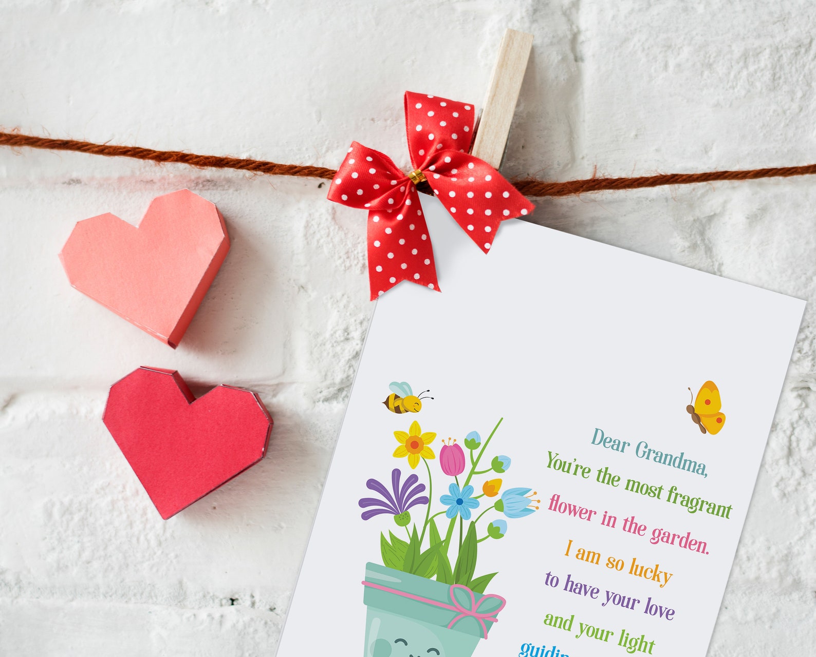 Grandma Gift Mothers Day DIY Kids Handprint Art Gift for - Etsy