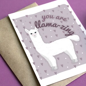 Llamazing Birthday, Funny Llama Card, Punny Llama Card, Birthday Pun ...