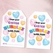 Easter Bubble Wand Tags: Printable Non- Candy School Favors (digital ...