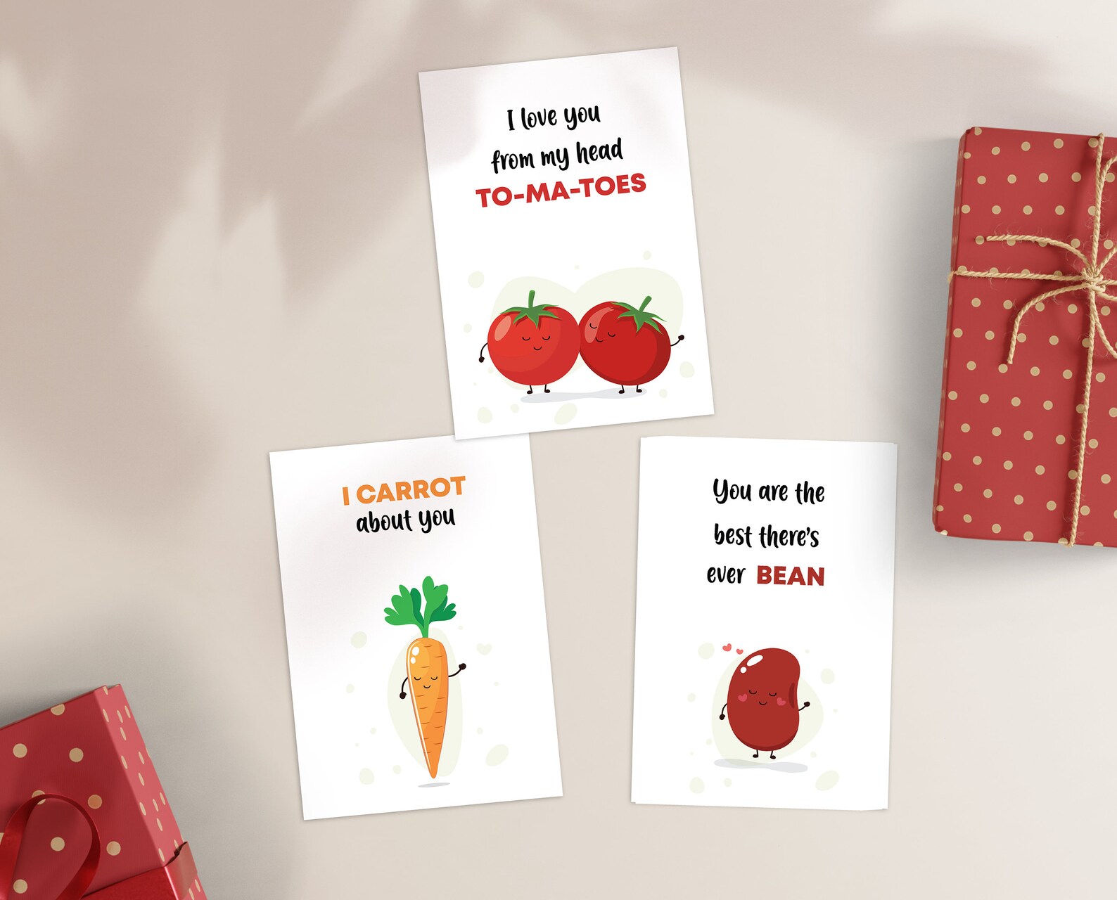 Cute Vegetable Pun Card Set Food Love Cards Vegan Birthday - Etsy