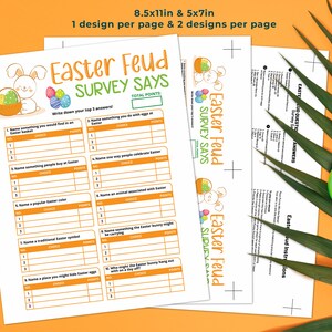 Easter Family Feud Game, Easter Games for Adults and Kids, Easter ...