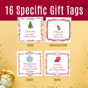 12 Days of Christmas Gift Tags, Printable 12 Days of Christmas Gifts ...