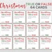 Christmas True or False Quiz, Christmas Facts True or False Game ...