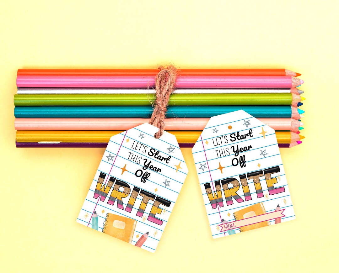 Back to School Printable Gift Tags for Classroom, First Day of School ...