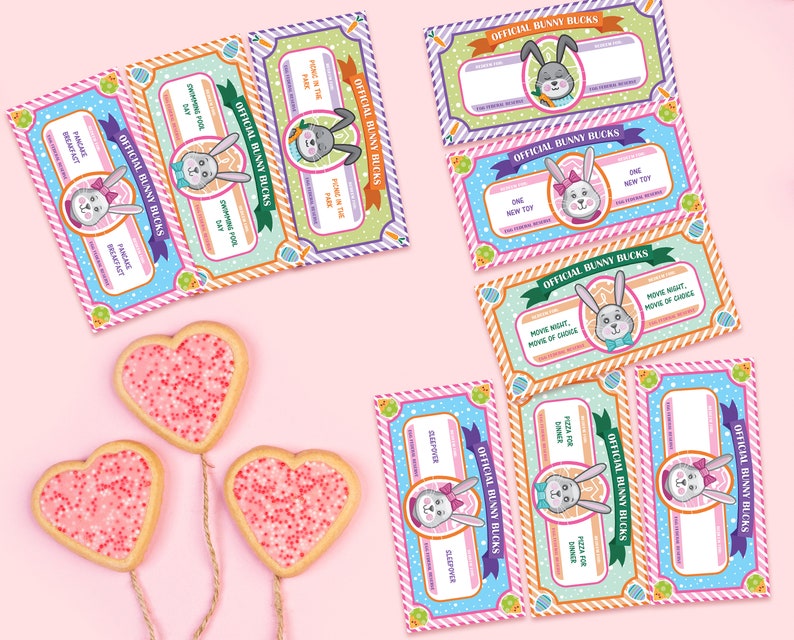 Easter Bunny Bucks Printables Easter Play Money Easter Egg - Etsy