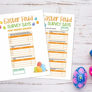 Easter Family Feud Game, Easter Games for Adults and Kids, Easter ...