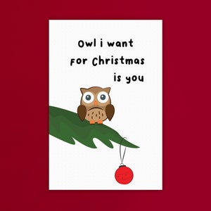 Punny Christmas Cards, Pack of 4 Funny Christmas Cards, Animal ...