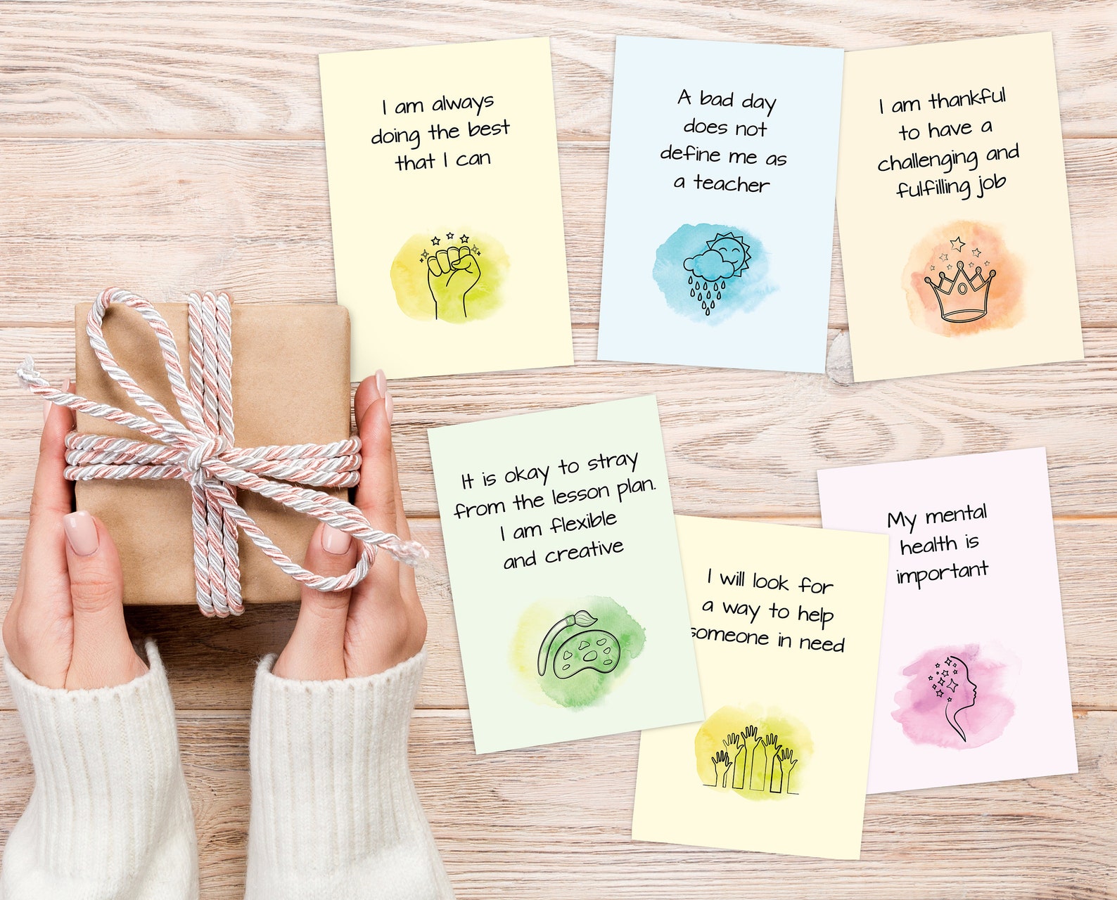 Teacher Affirmation Cards Teacher Appreciation Gift Teacher - Etsy