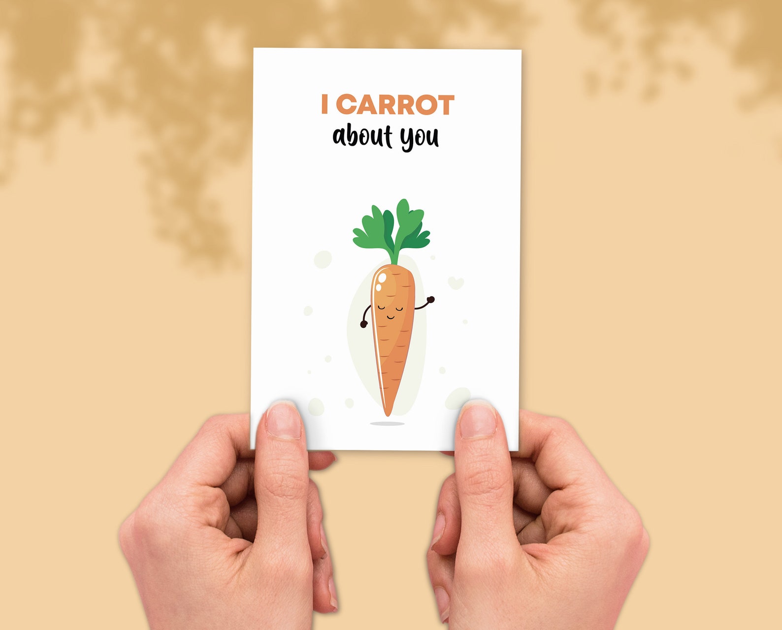 I Carrot About You Card Food Pun Cards Pun Birthday Card - Etsy