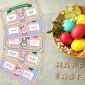 Easter Bunny Bucks Printables, Easter Play Money, Easter Egg Hunt ...