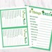 All Things Green Game, Printable St. Patrick's Games for Kids, Family ...