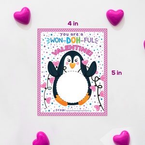 Penguin Valentines Day Cards, Playdoh Valentines, Classroom Valentines ...