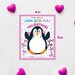 Penguin Valentines Day Cards, Playdoh Valentines, Classroom Valentines ...