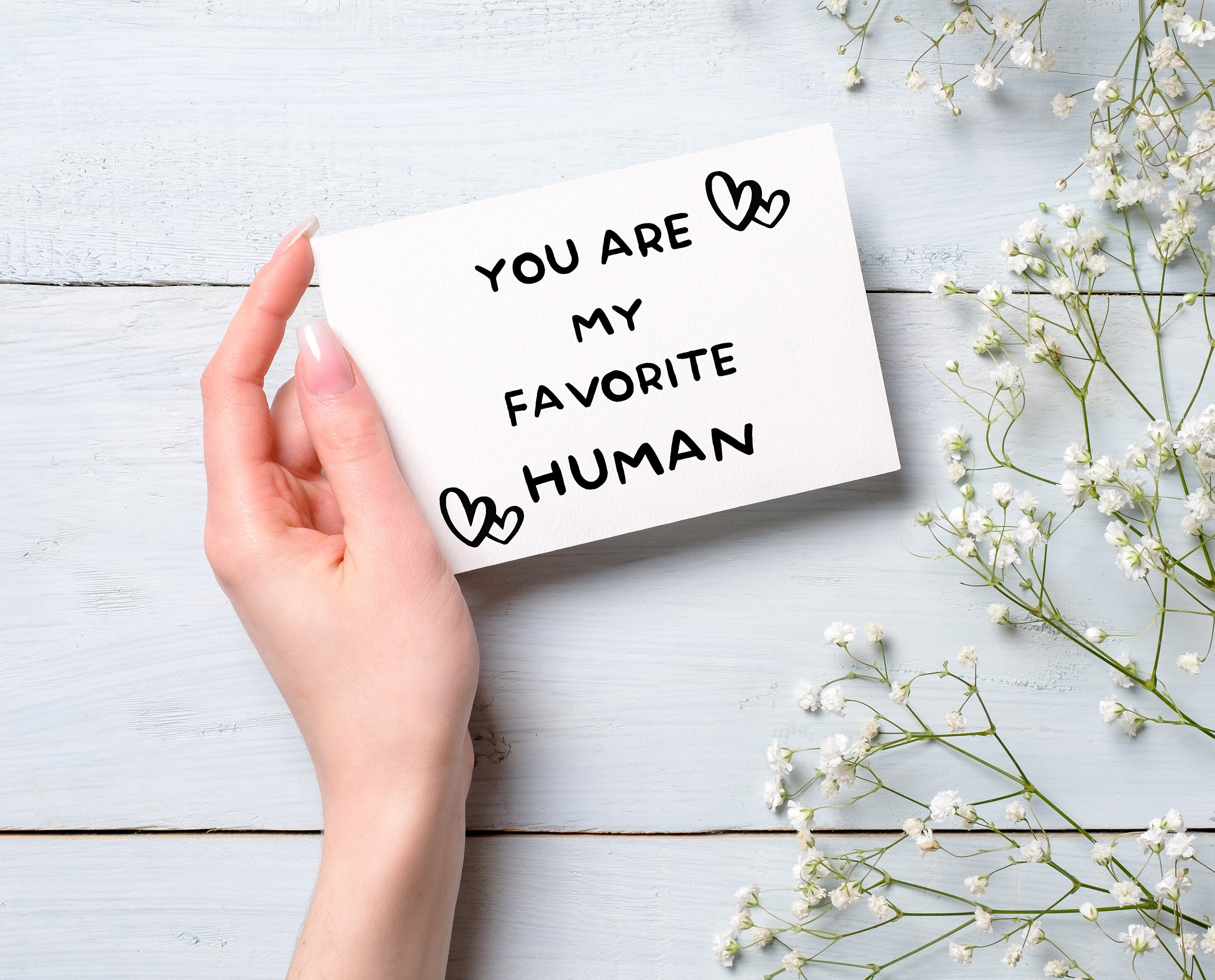 You're My Favorite Human Card Printable Card for Fur Dad - Etsy