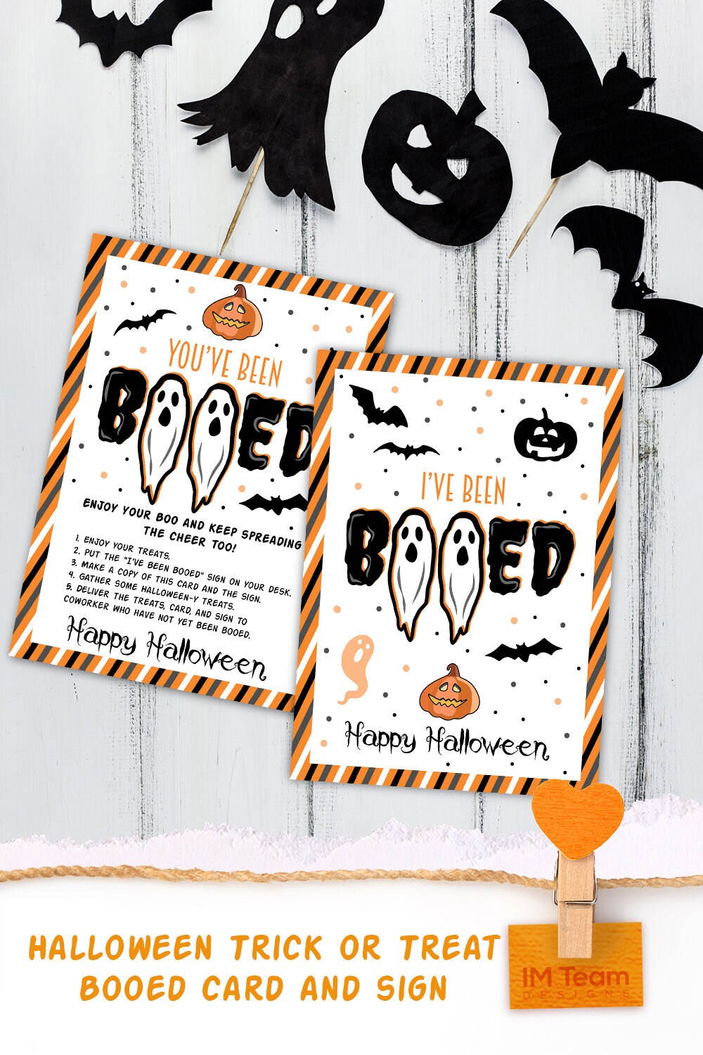 You've Been Booed Coworker Printable Halloween Booed Game - Etsy