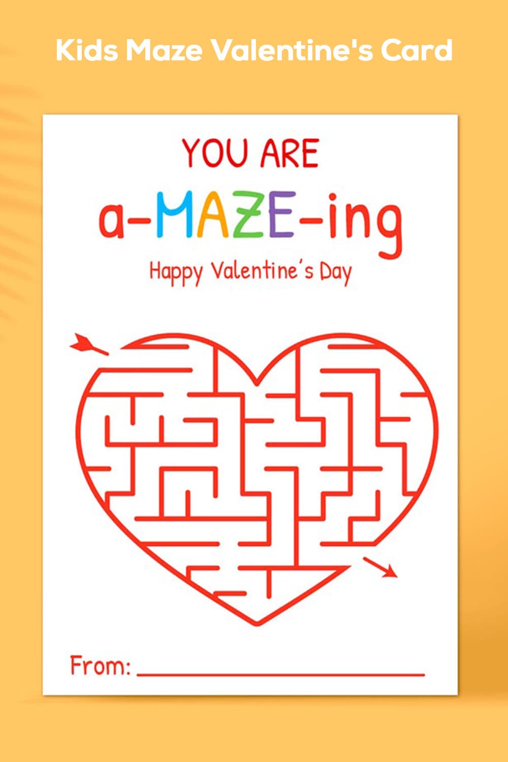 Printable Valentine for Kids Non Candy Valentines Puzzle - Etsy