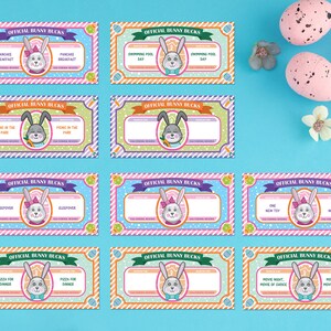 Easter Bunny Bucks Printables, Easter Play Money, Easter Egg Hunt ...