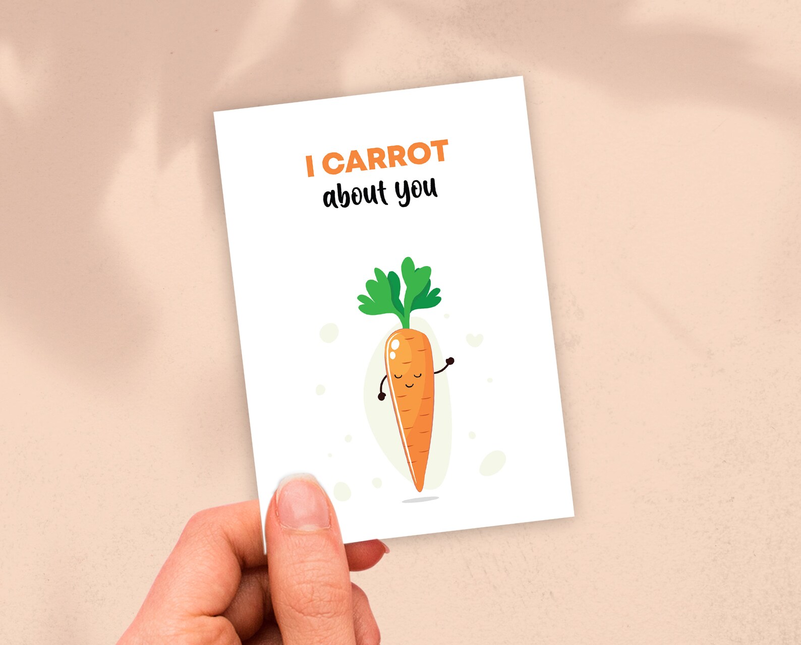 I Carrot About You Card Food Pun Cards Pun Birthday Card - Etsy
