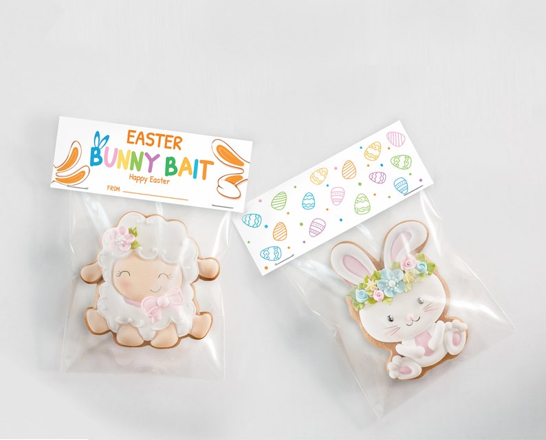 Printable Bunny Bait Gift Tag, Easter Treat Bag Topper (PDF) - Etsy